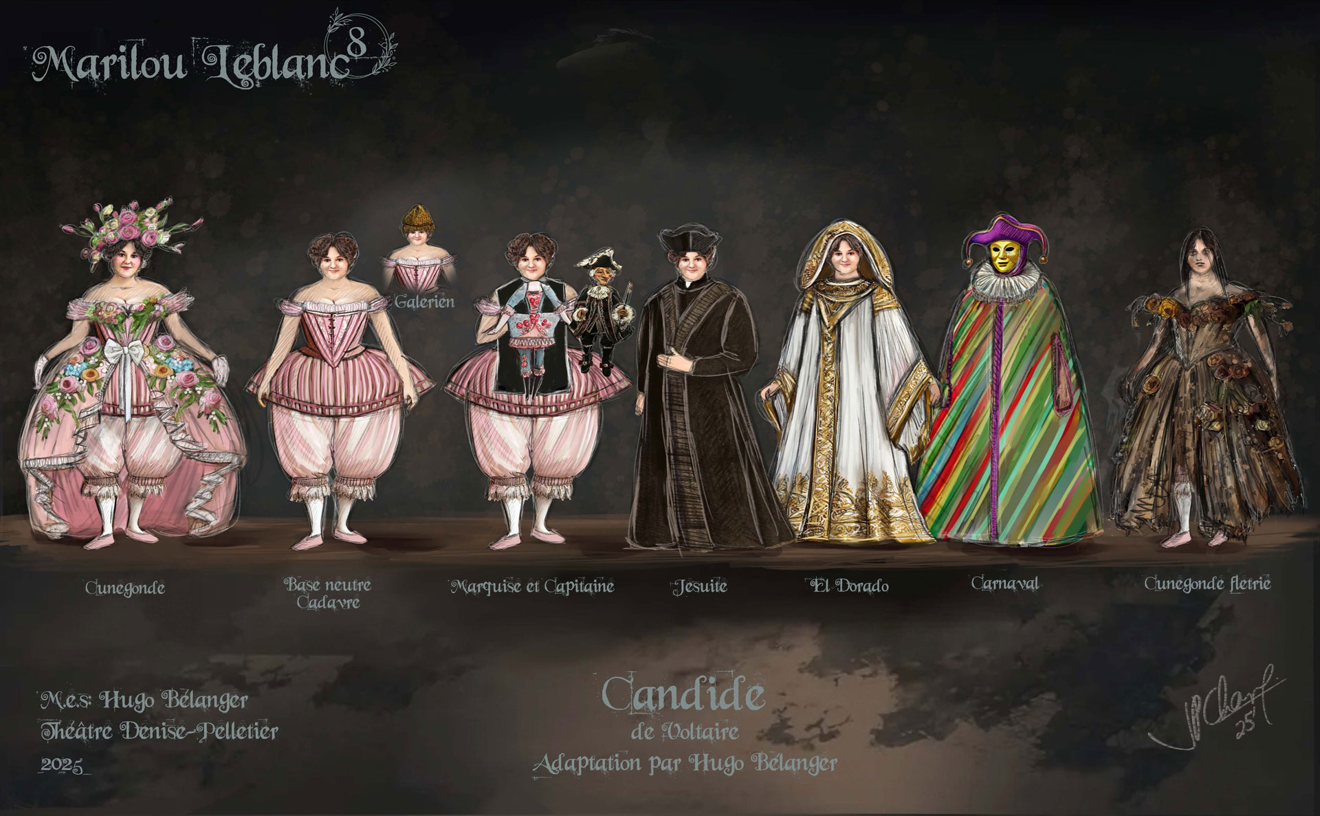 Raconter Candide à travers les costumes – Théâtre Denise-Pelletier